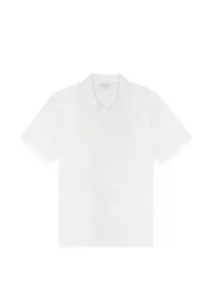LES DEUX Short-sleeve Logo Polo Shirt - White