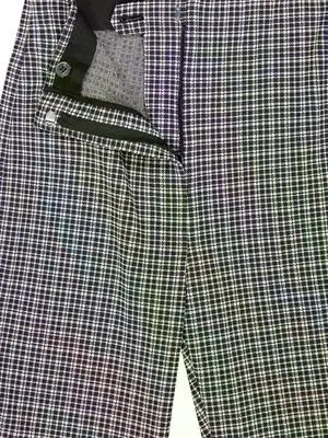 Theory Checkered Flared Trousers