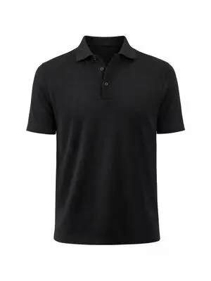 PATRICK ASSARAF Iconic Short-sleeve Polo Shirt - Black
