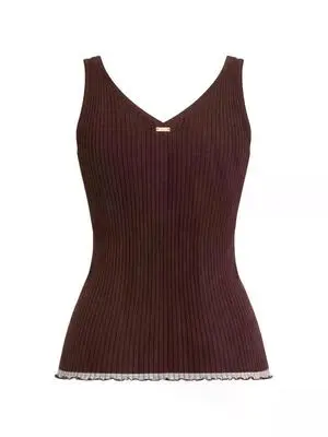 TWINSET V-neck Knitted Vest