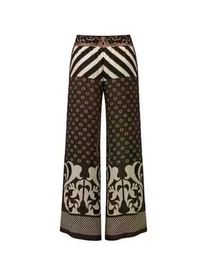 MIHOS Printed Straight Trousers