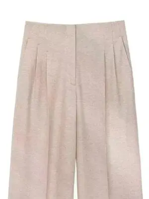Iris Von Arnim Pleated Straight Trousers