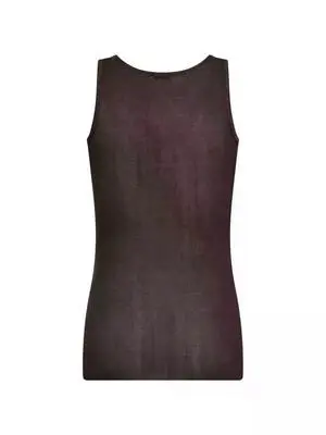 ROBERTO COLLINA Ribbed Tank Top - Brown
