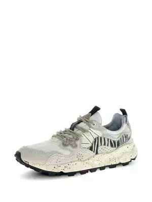 FLOWER MOUNTAIN Yamano 3 Uni Zebra-print Sneakers - Neutrals