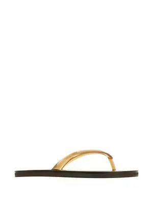 ANCIENT GREEK SANDALS Saionara Jelly Flat Flip-flops - Brown