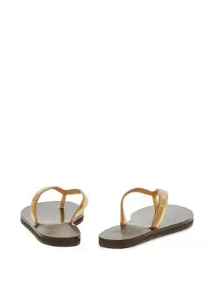 ANCIENT GREEK SANDALS Saionara Jelly Flat Flip-flops - Brown