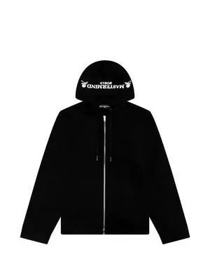 MASTERMIND WORLD Zip Boxy Hoodie - Black