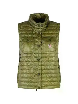 Moncler Padded Buttoned Gilet - Green