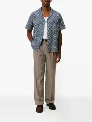 LES DEUX Lukas Arabesque Patterned Shirt
