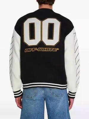 Off-White Varsity Ribbed Cardigan