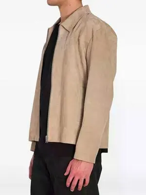 ARMA Shirt-style Zip Suede Jacket