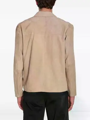 ARMA Shirt-style Zip Suede Jacket