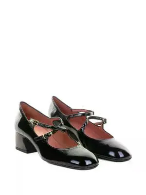 Status Buckled Leather Pumps
