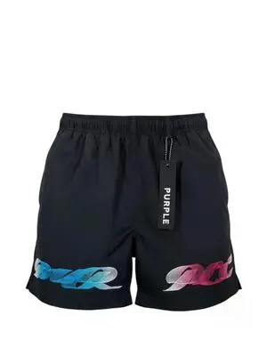 PURPLE BRAND Logo-print Short