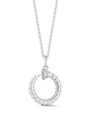 Mateo Screw Circ Necklace - Silver
