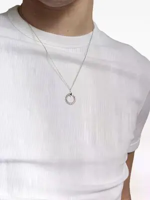 Mateo Screw Circ Pendant Necklace