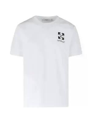 Off-White Arrows-logo Cotton T-shirt - White