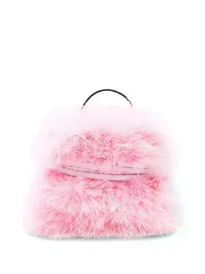 Moschino Feather Buckled Tote