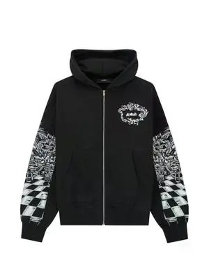 Amiri Zip-fastening Hooded Sweatshirt - Black