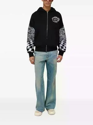 Amiri Zip-fastening Hooded Sweatshirt