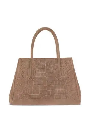 Amiri Croc-effect Suede Tote Bag