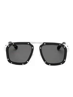 CARTIER Square-frame Sunglasses - Black