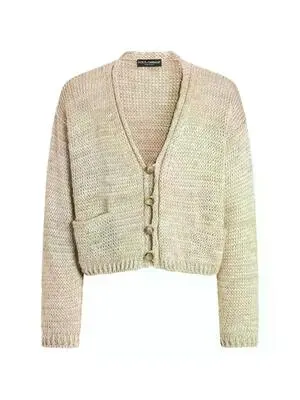 Dolce & Gabbana Pocket Button Cardigan - Neutrals