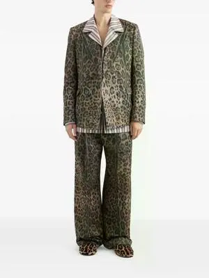 Dolce & Gabbana Leopard-print Double-breasted Jacket