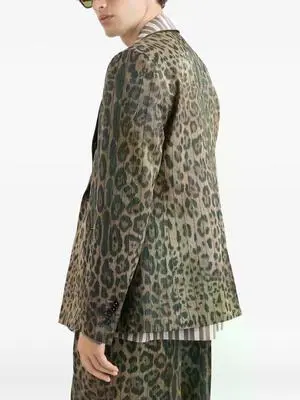 Dolce & Gabbana Leopard-print Double-breasted Jacket
