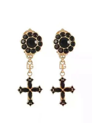 Dolce & Gabbana Rhinestone-embellished Earrings - Gold