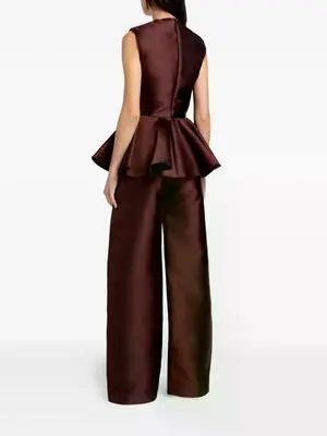 MARQUES' ALMEIDA Floral-print Peplum Top