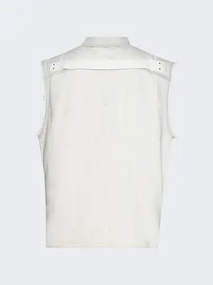 Rick Owens Sl Tommy Jumbo Outershirt Milk Wash - Ivory