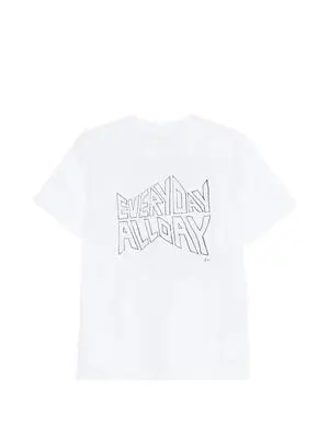 Sacai X Geoff Crew-neck T-shirt - White