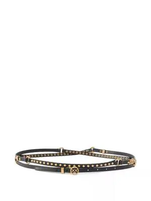 Pinko Studded Leather Belt - Black
