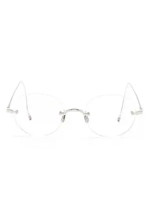 Thom Browne Round-frame Glasses - Silver