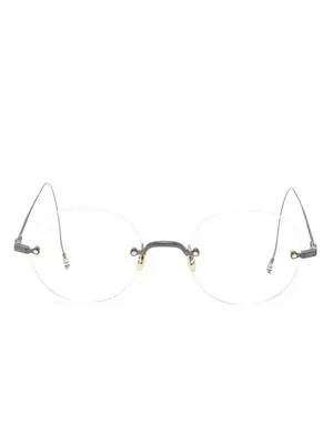 Thom Browne Round-frame Glasses - White