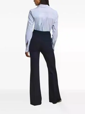 Veronica Beard Arden Flared Trousers - Blue