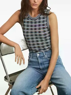 Veronica Beard Jerrel Cropped Knit Top