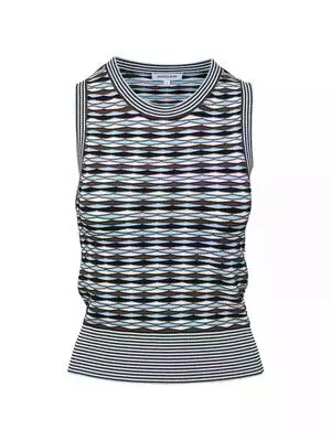 Veronica Beard Jerrel Cropped Knit Top