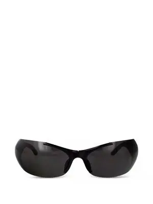 Balenciaga Oval-frame Sunglasses - Black