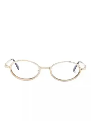 KUBORAUM Maskeh 18 Oval-frame Glasses - Gold