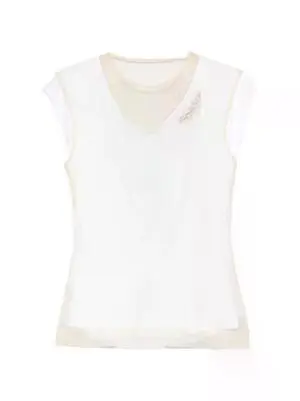 Simone Rocha Layered Lace-trim T-shirt