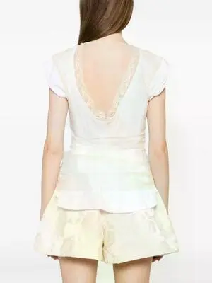Simone Rocha Layered Lace-trim T-shirt
