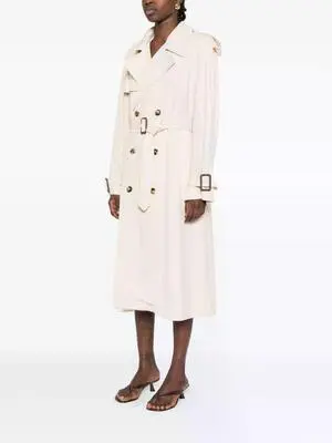 Wardrobe.NYC Buttoned Belted Trench Coat