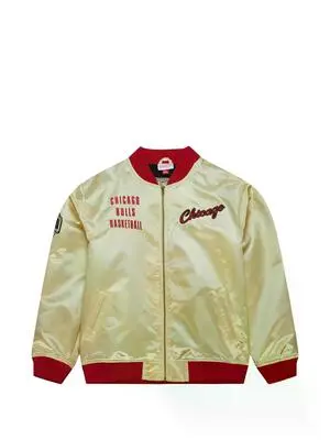 Mitchell & Ness Nba Chicago Bulls Logo Jacket - Neutrals