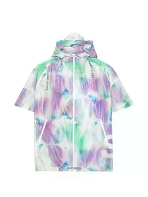 Henrik Vibskov Hooded Print Jacket - White