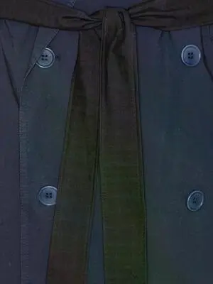 Henrik Vibskov Dimout Double-breasted Belted Coat