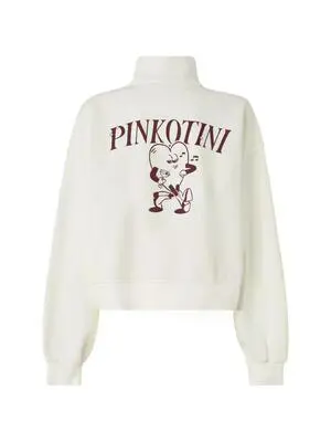 Pinko Quarter-zip Printed Sweatshirt