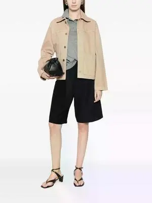 Enza Costa Buttoned Cotton Jacket