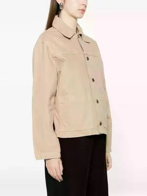 Enza Costa Buttoned Cotton Jacket